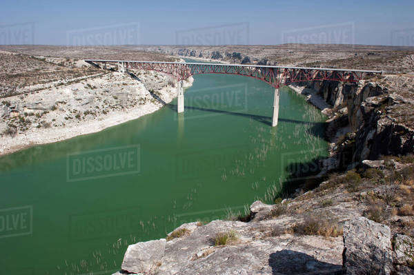 The Pecos River High Bridge over the Pecos River in Texas, USA ...