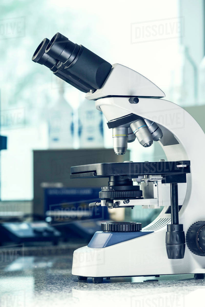 Microscope in laboratory - Royalty-free Stock Photo | Dissolve