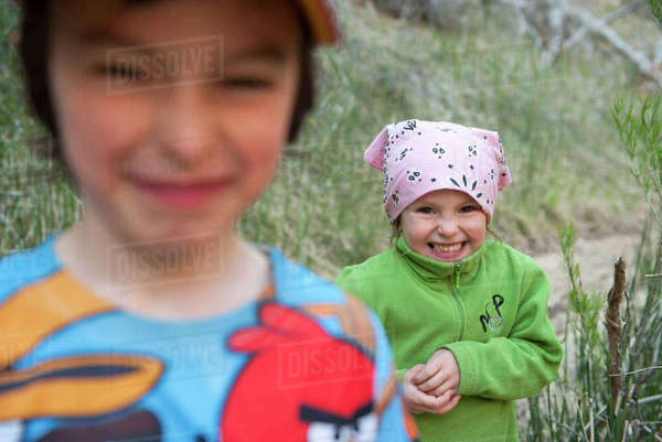 Preteen girls in shower together - Stock Photo - Dissolve