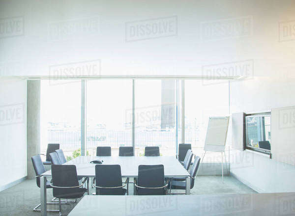 Empty meeting table in office - Royalty-free Stock Photo | Dissolve