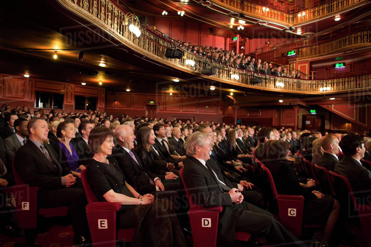 Audience watching performance in theater - Royalty-free Stock Photo ...