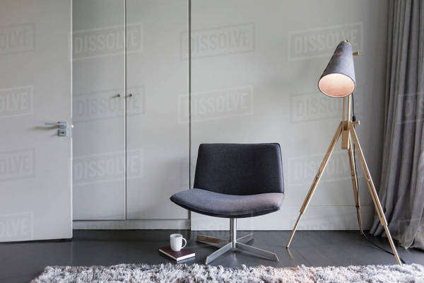 Modern chair and lamp - Royalty-free Stock Photo | Dissolve