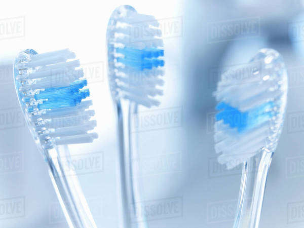 Close-up of toothbrushes - Royalty-free Stock Photo | Dissolve