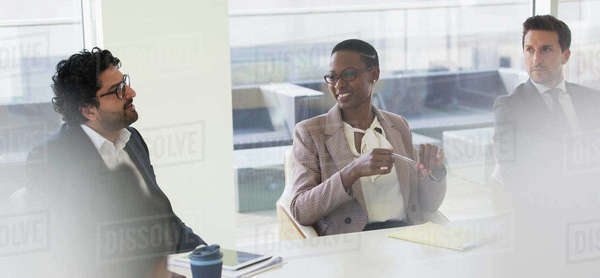 Business people talking in conference room meeting - Royalty-free Stock ...
