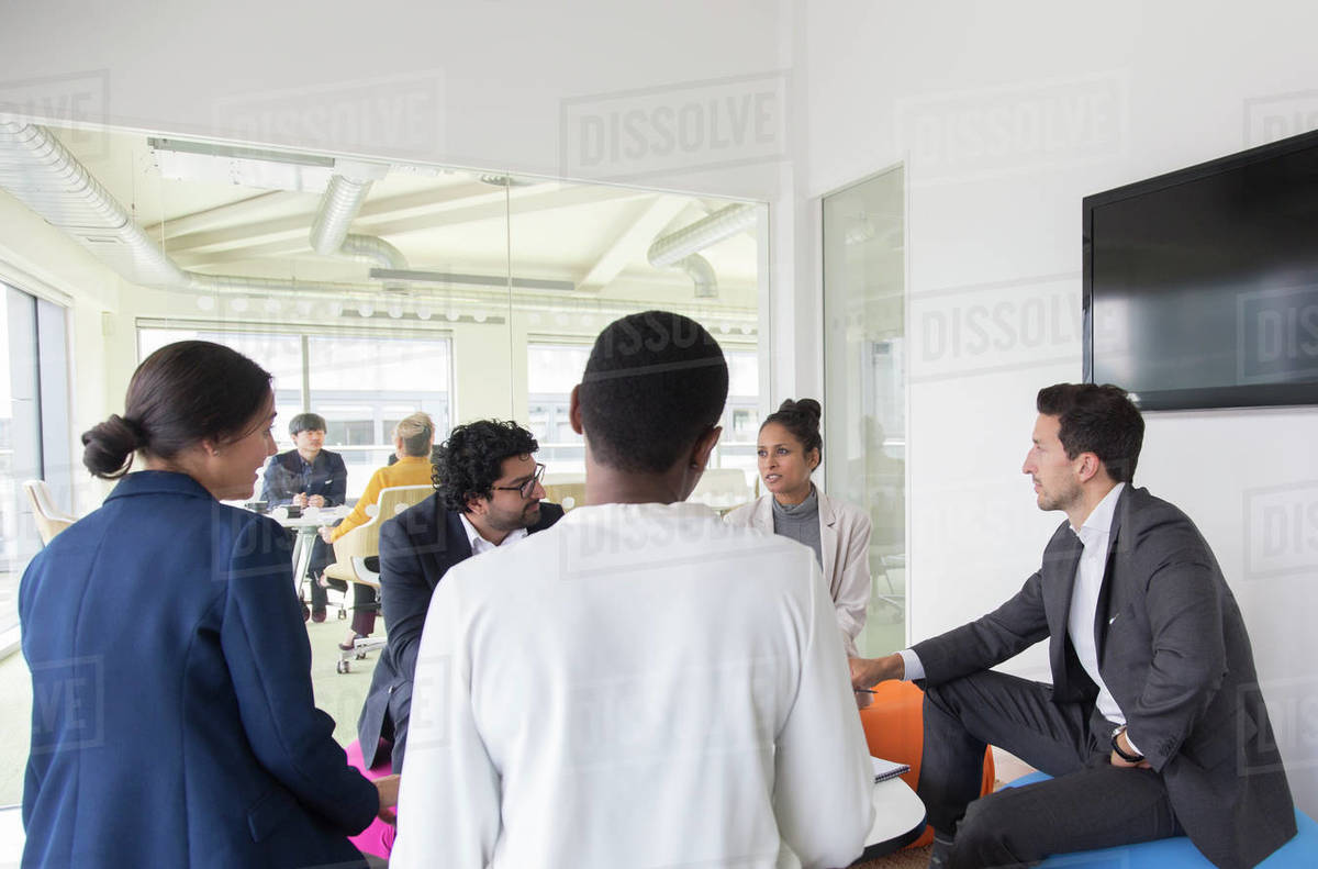 Business people talking in conference room meeting - Royalty-free Stock ...