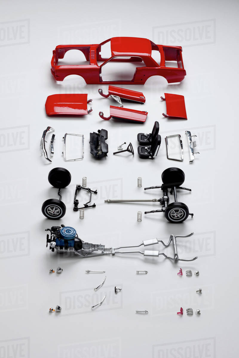 Parts of a model car - Royalty-free Stock Photo | Dissolve