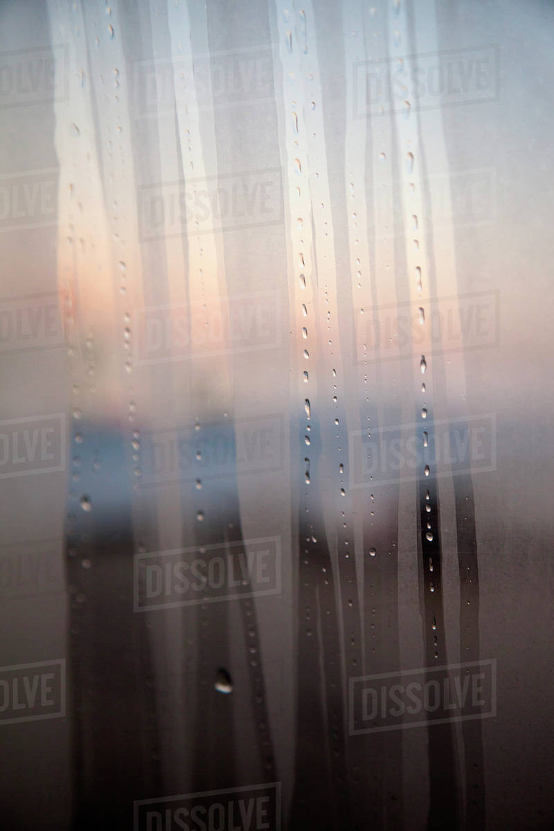 A fogged up window with streaks - Royalty-free Stock Photo | Dissolve