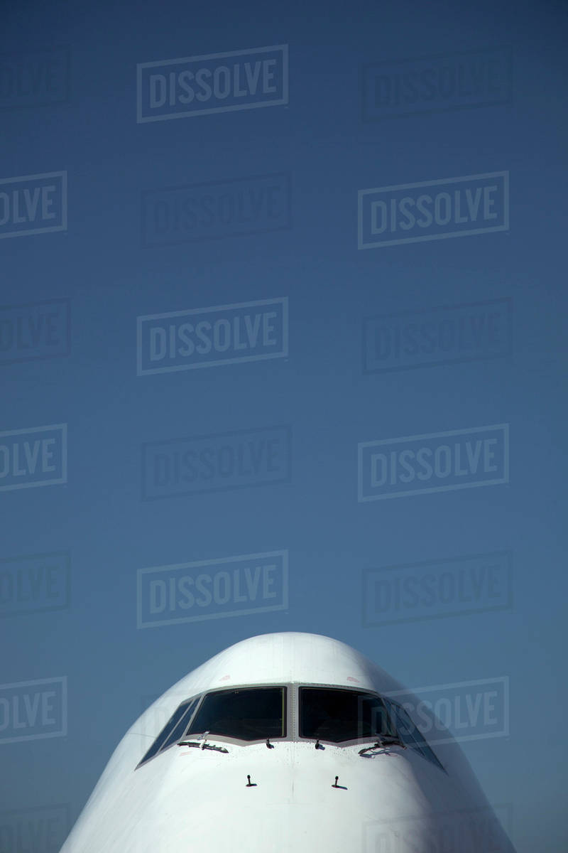 Cockpit window of jumbo jet - Stock Photo - Dissolve