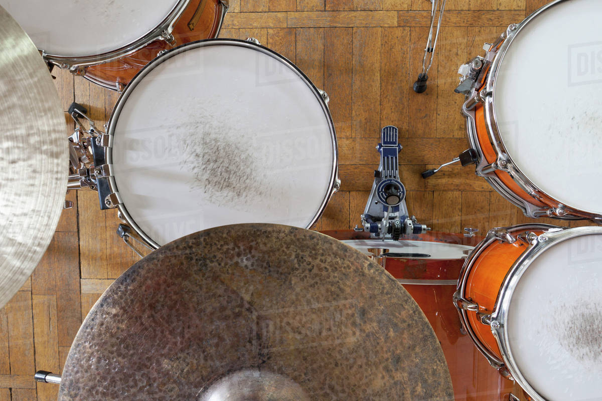 Drum kit arrangement - Stock Photo - Dissolve