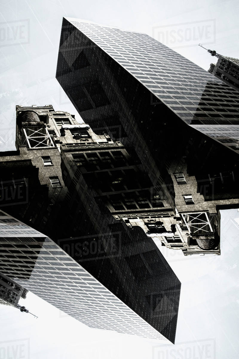 Multi-layered buildings of Manhattan, New York, USA - Stock Photo ...