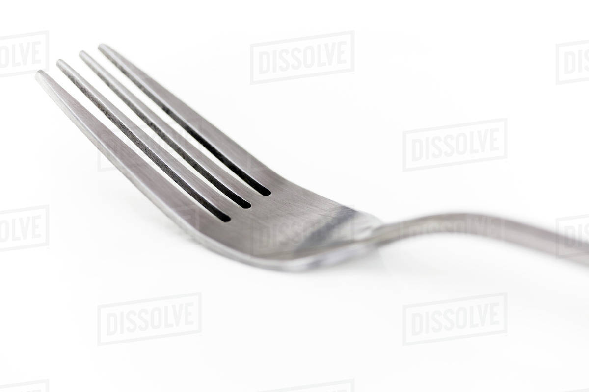 A clean stainless steel fork, close-up - Royalty-free Stock Photo ...