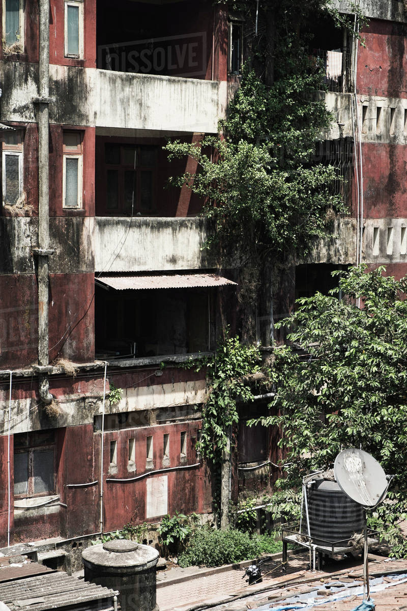 Exterior of old residential building - Royalty-free Stock Photo | Dissolve