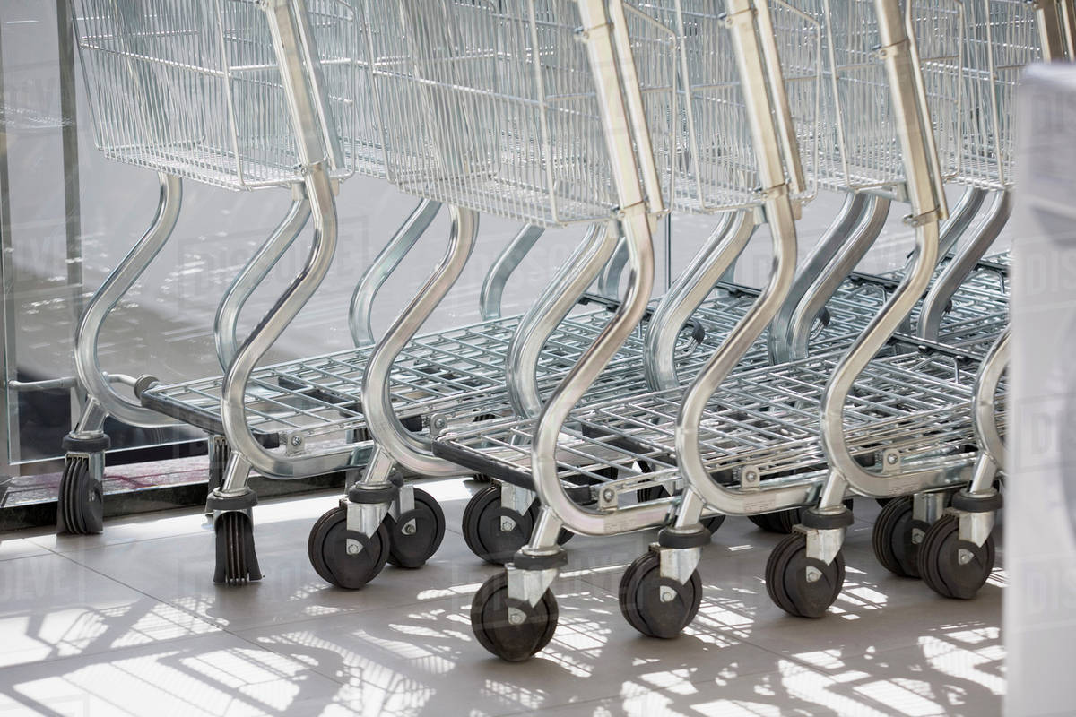 Shopping carts, low section - Royalty-free Stock Photo | Dissolve