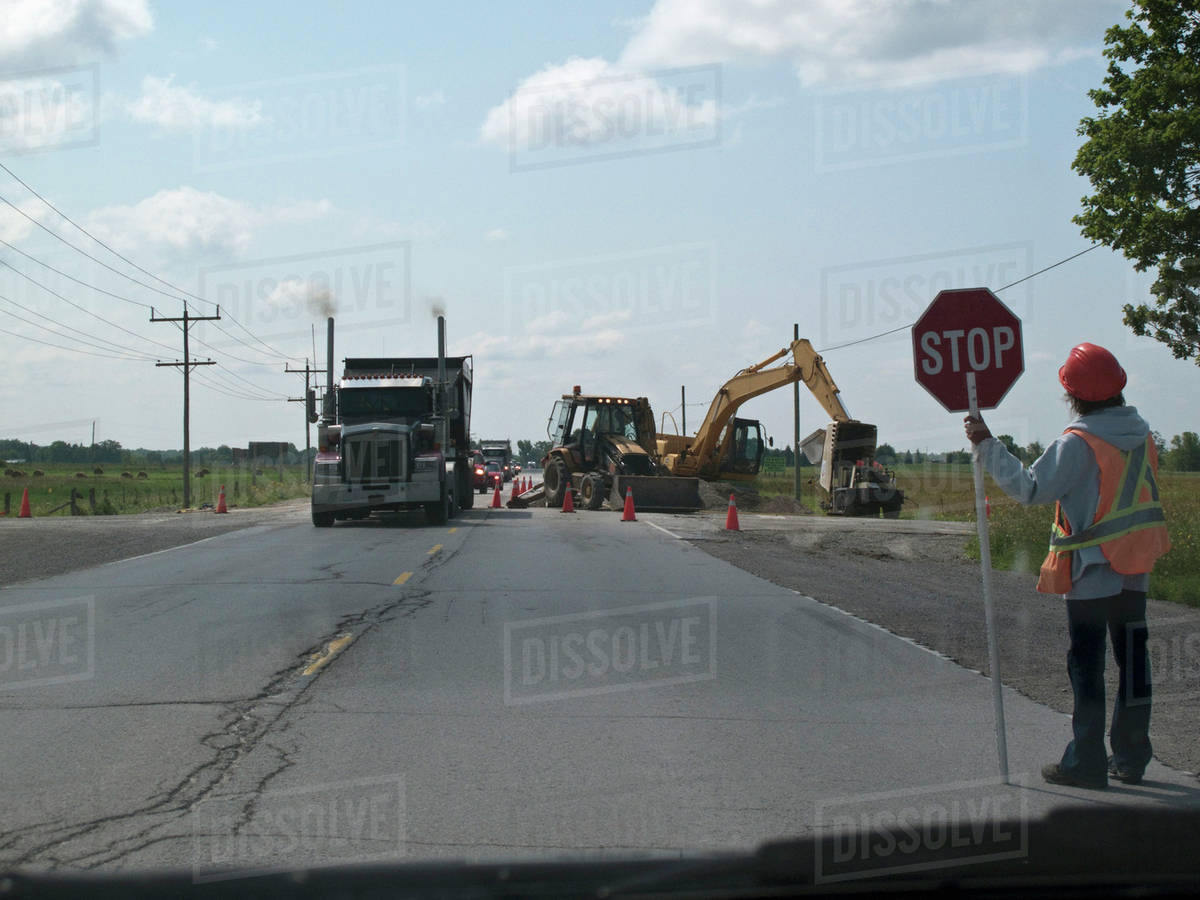 Road construction - Royalty-free Stock Photo | Dissolve