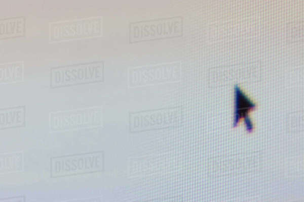 Close up computer mouse cursor on screen - Royalty-free Stock Photo ...