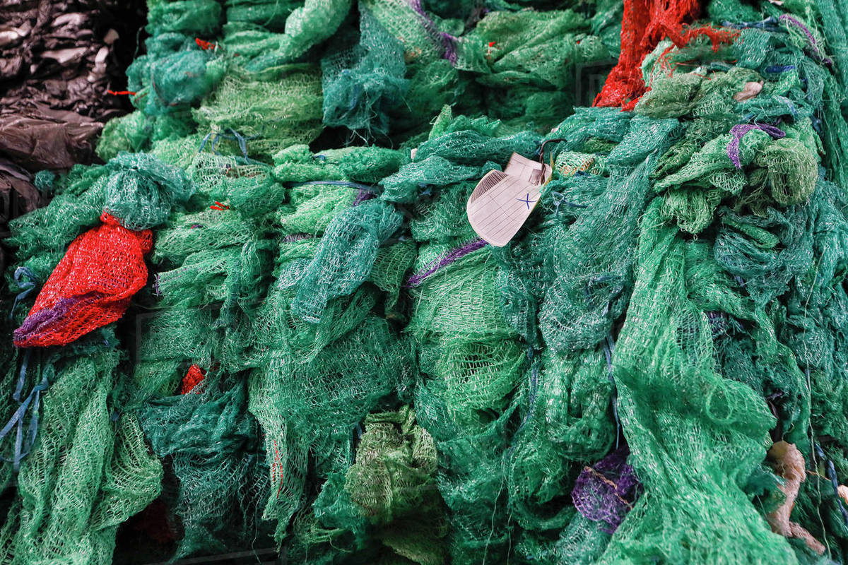 Green recycling nets - Stock Photo - Dissolve